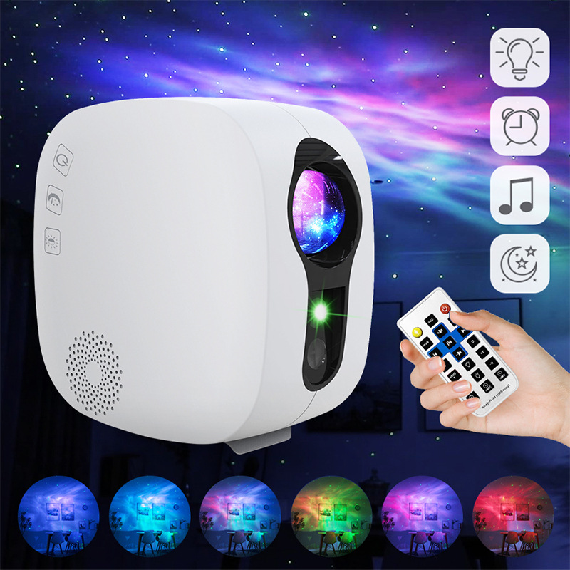 Dream starry sky projection lamp colorful nebula moon with bluetooth ...