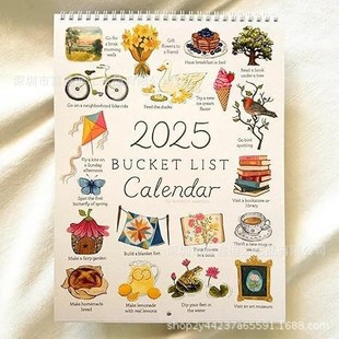 现货PREORDER 2025 Bucket List Calendar预订 2025 年愿望清单日-阿里巴巴