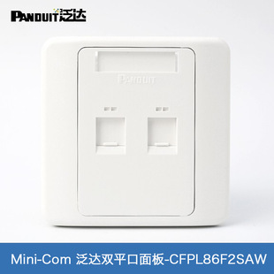 panduit泛达单/双/四口网络信息面板 86型号语音电话NKFPL86F2SAW-阿里巴巴