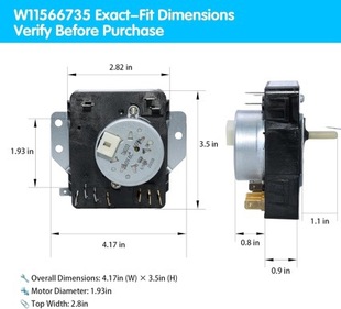 W11566735 干衣机定时器组件 W11685947 适用于惠而浦电动干衣机-阿里巴巴