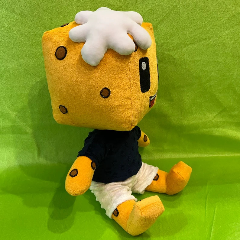 跨境新品 aCookieGod plush 我的世界游戏周边饼干毛绒玩偶公仔-阿里巴巴