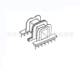 EE4215电源骨架EE4215变压器骨架双槽卧式7+7针骨架-阿里巴巴
