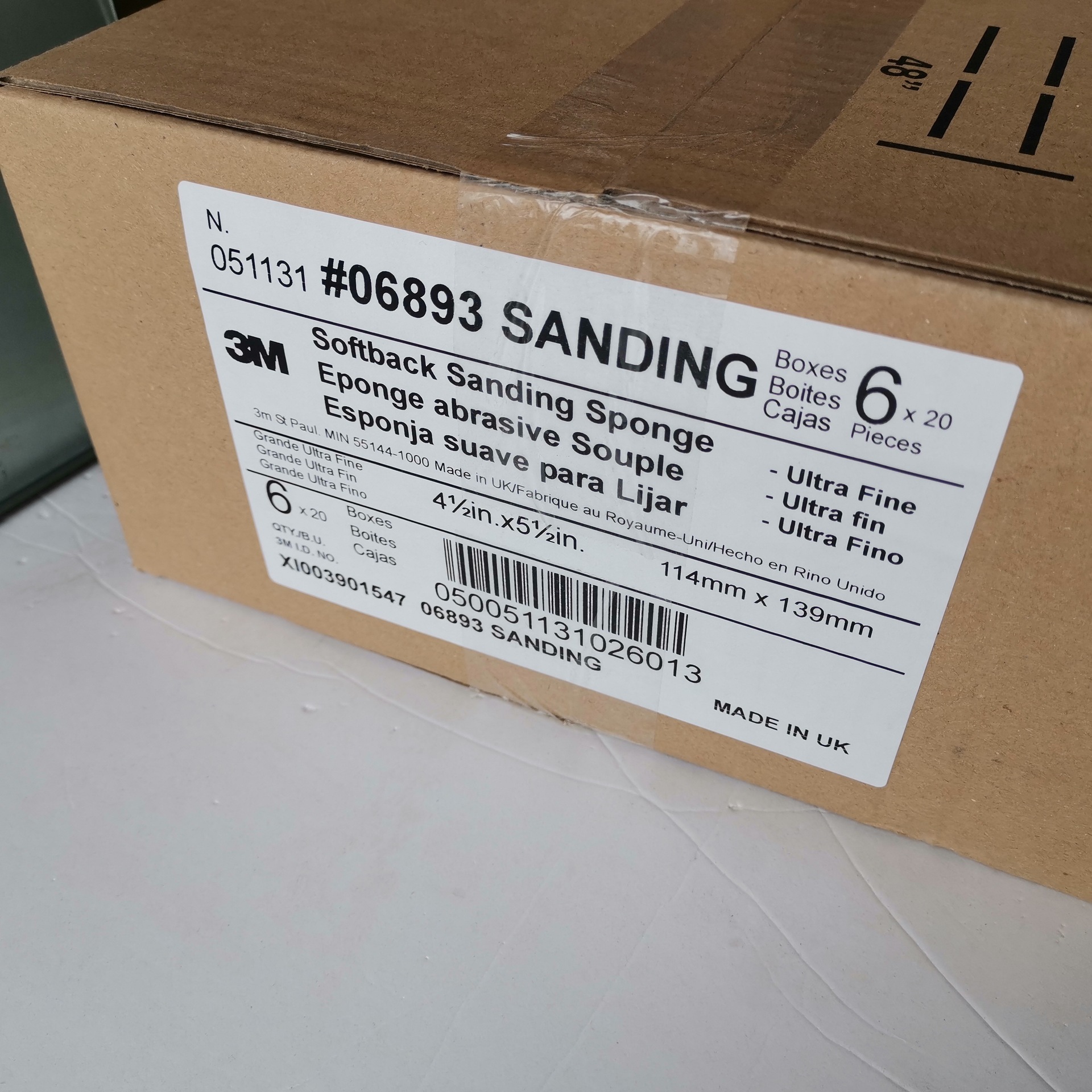 3M2601海绵砂4.5*5.5英寸蓝字06893 3M02601海绵砂纸砂块-阿里巴巴