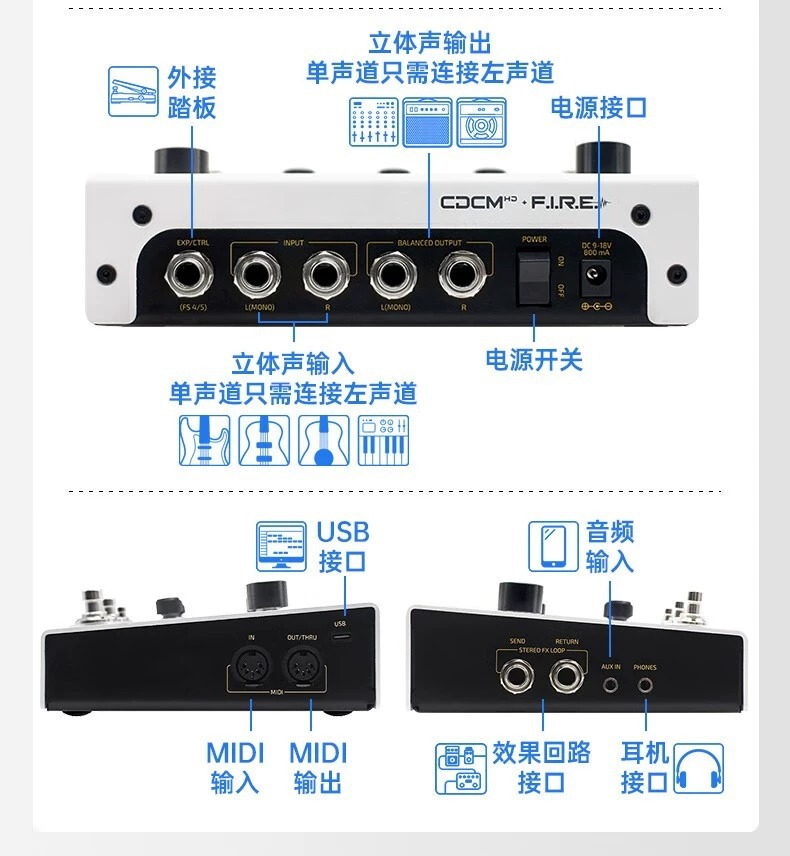 Hotone Ampero II Stomp效果器One电吉他综合效果器2代MINI二代-阿里巴巴