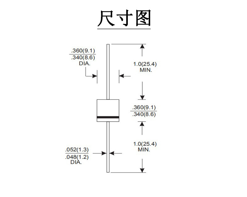 6A10 10A10 20A10 R-6大功率大电流6A 1000V直插件整流触发二极管-阿里巴巴