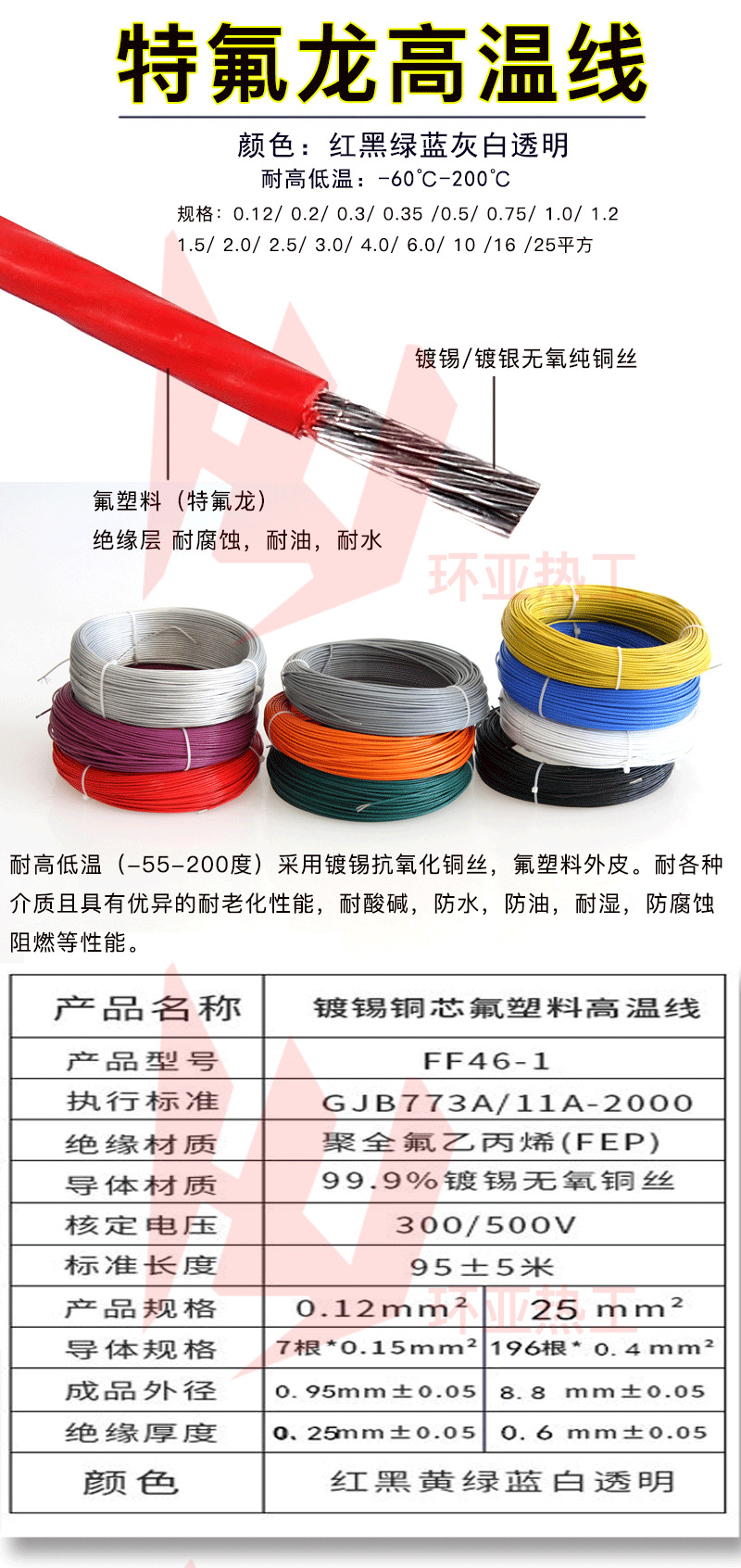 现货供应AF200特氟龙高温线 AF250四氟镀银线 绝缘导线-阿里巴巴