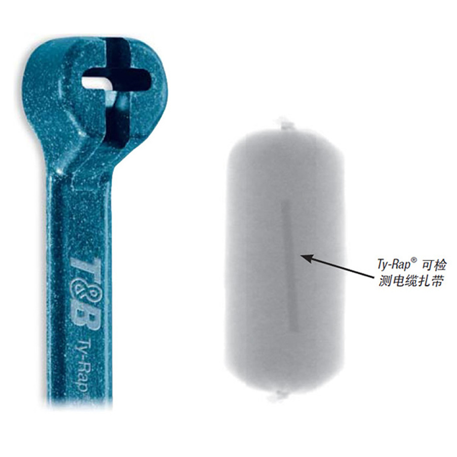 TY528M-PDT 通贝ABB聚丙烯材质金属可检测扎带,4.75 *361.00mm-阿里巴巴