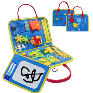 跨境新款毛毡早教益智玩具布书教育板 儿童忙碌板 毛毡穿衣学习板-阿里巴巴