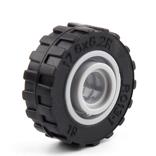 卡搭积木兼容乐高 92409+42610 4617848 轮胎轮毂 17.6X6.2Rmm-阿里巴巴