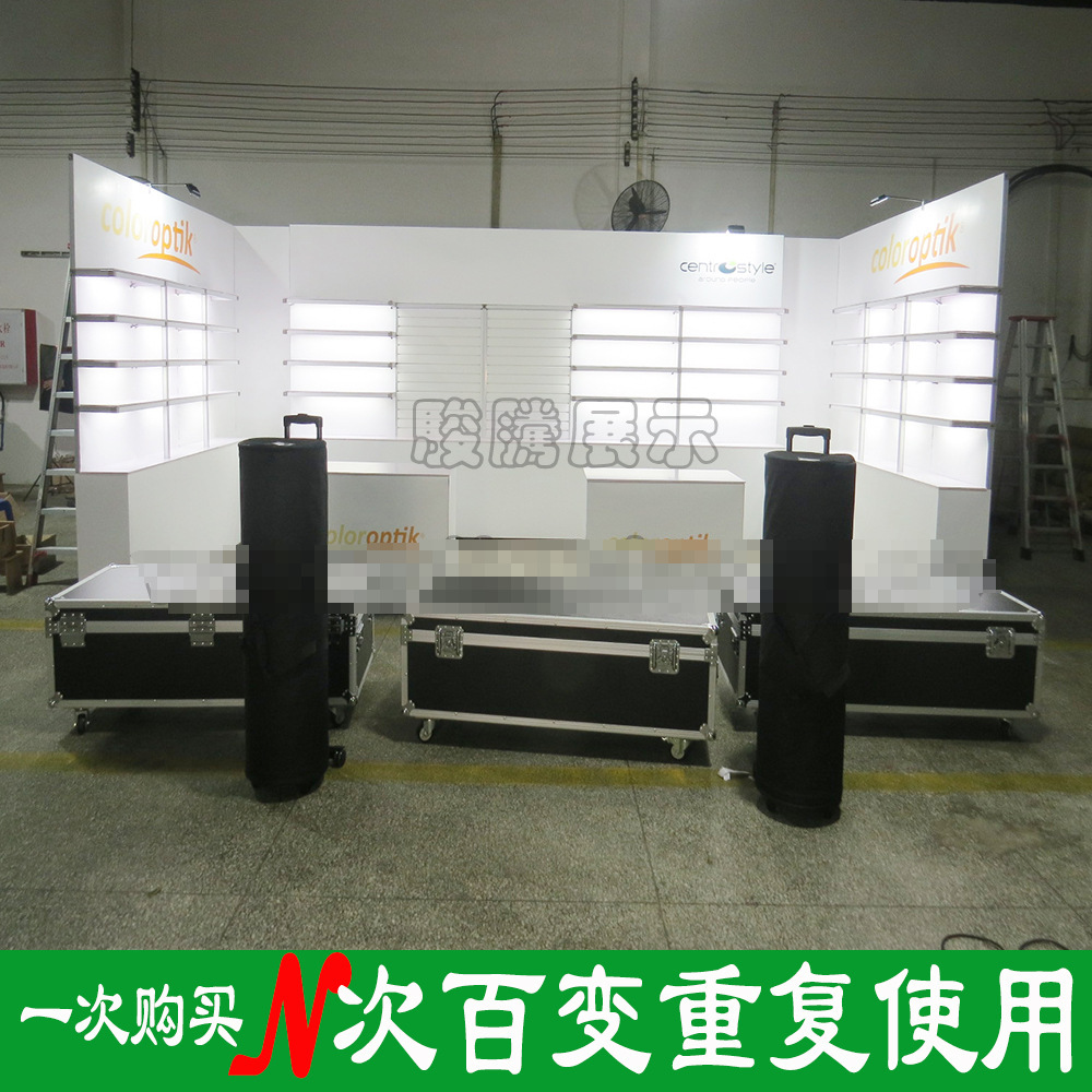 Electronic Exhibition Decoration Booth Booth Display Cabinet Design ...