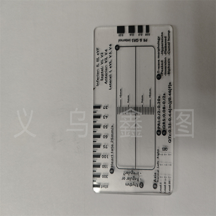 ECG 7 step ruler for ECG/ EKG interpretation心电图七步测定仪-阿里巴巴