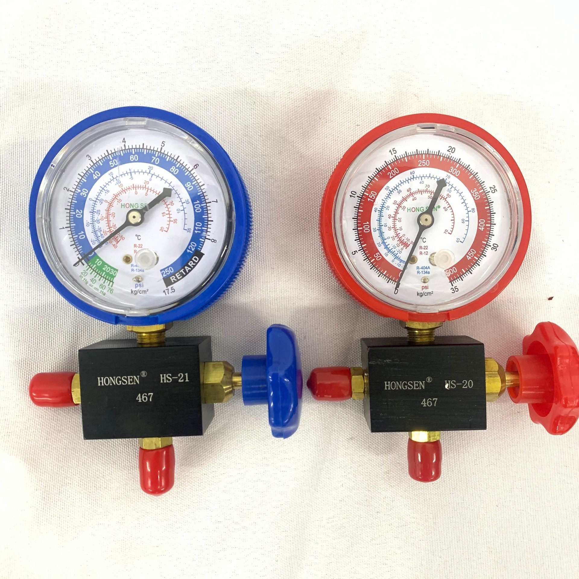 鸿森HS-467AL AH加液表 冷媒压力表 制冷剂加氟表 氟氯昂雪种单表-阿里巴巴
