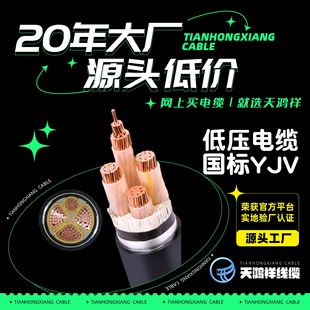 价格实惠纯铜线软线 铜芯低压电力电缆YJV3*35+2*16 现货传导性好-阿里巴巴