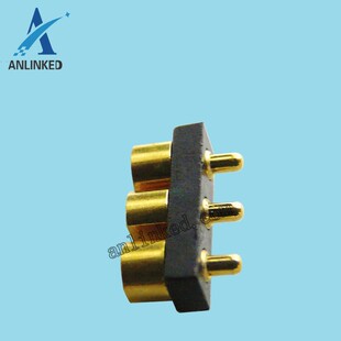pogo pin连接器3pin3.1mm间距带定位柱侧立型手机智能数码连接器-阿里巴巴