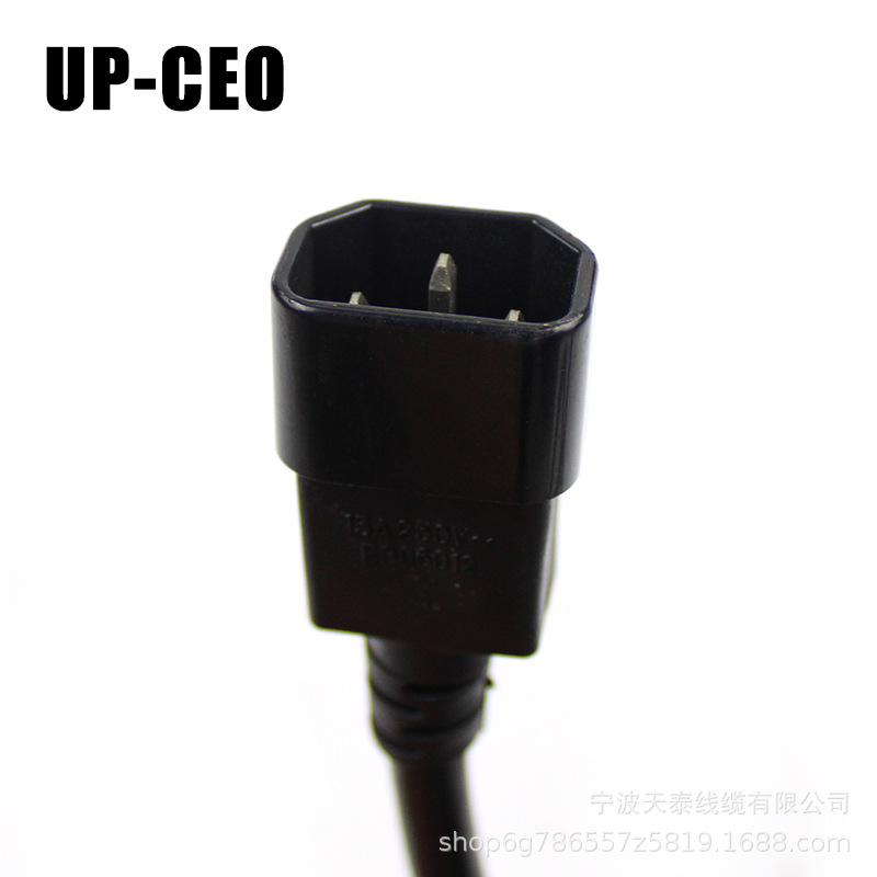 供应C14锁扣转C13连接器美规线服务器C13转C14连接器插头电源线-阿里巴巴