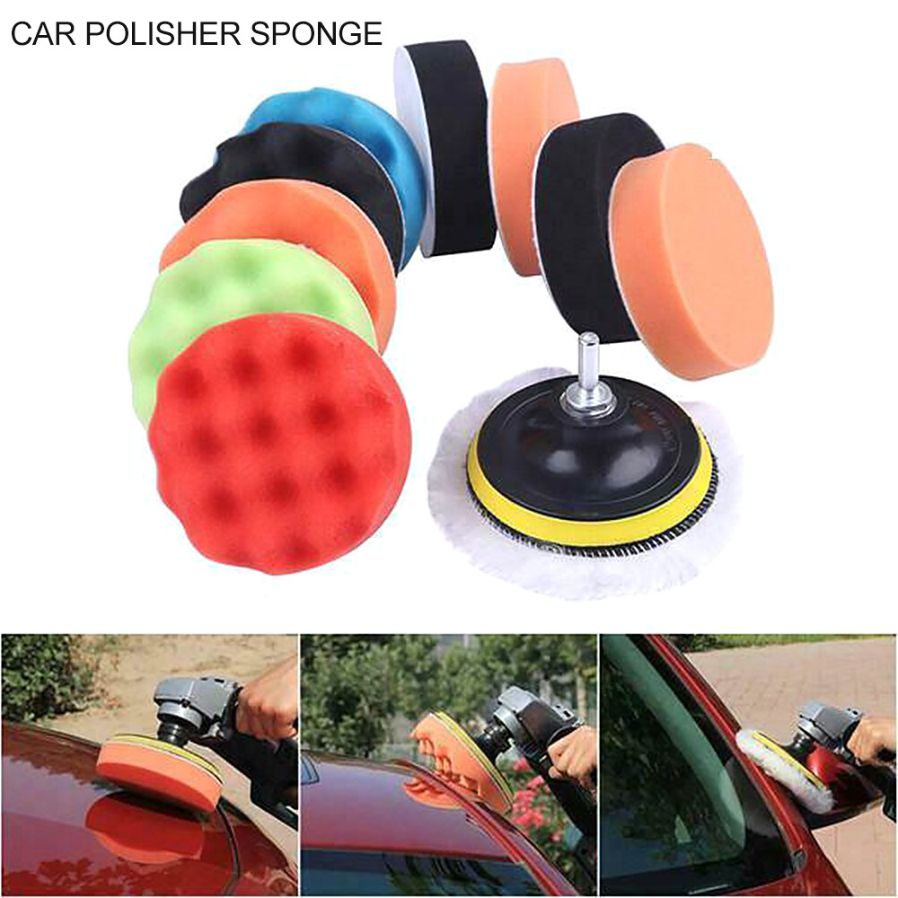 3inch Sponge Polisher Waxing Pads Buffing Cleaning Set for P-阿里巴巴