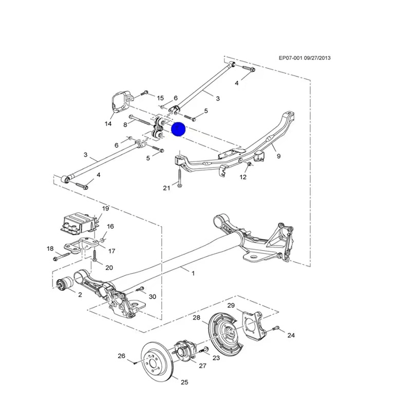 适用雪佛兰欧宝沃克斯豪尔后桥平衡杆胶套13262449 13332257跨境-阿里巴巴