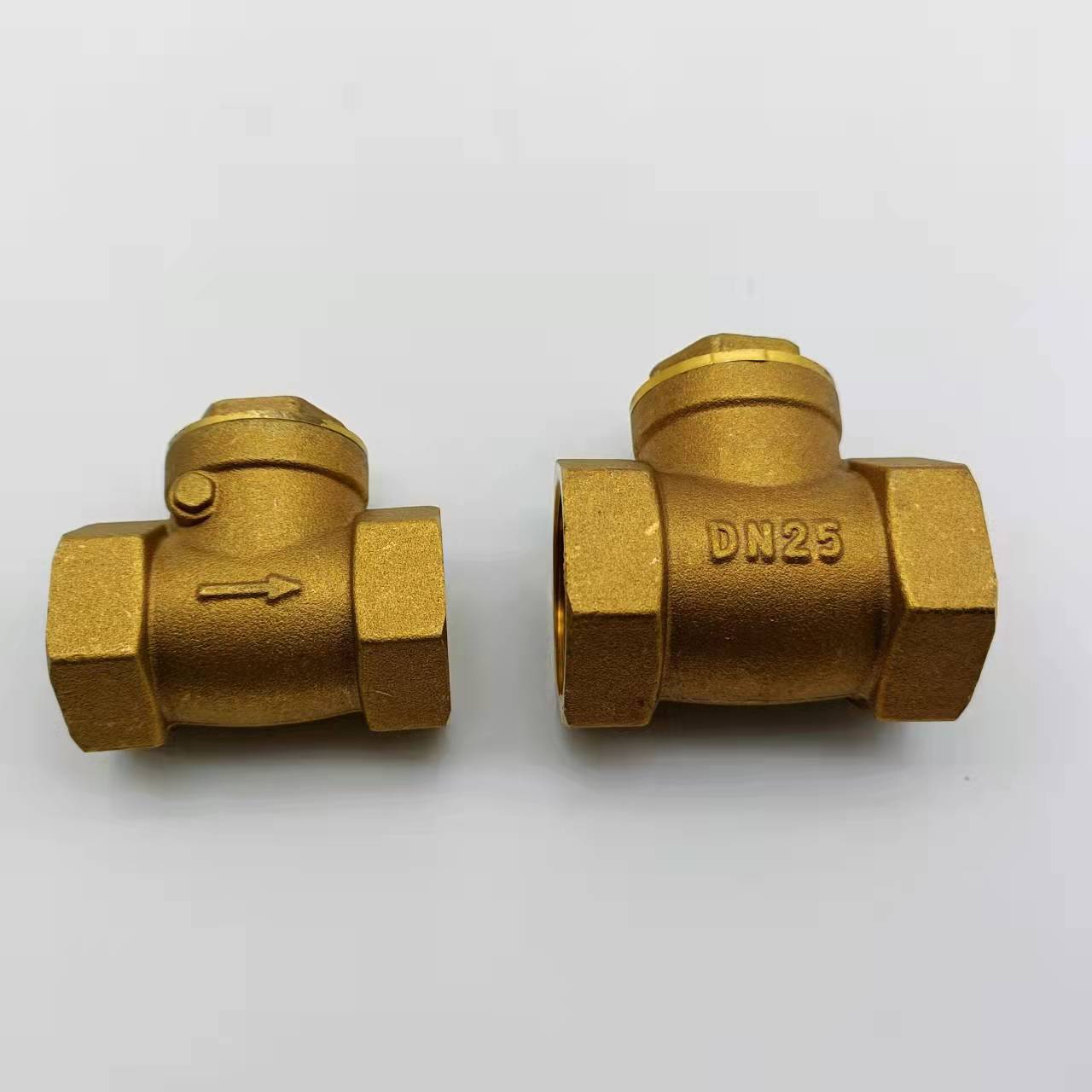 厂家批发黄铜卧式止回阀止逆阀单向阀水表水管内螺纹阀门DN25 4分-阿里巴巴