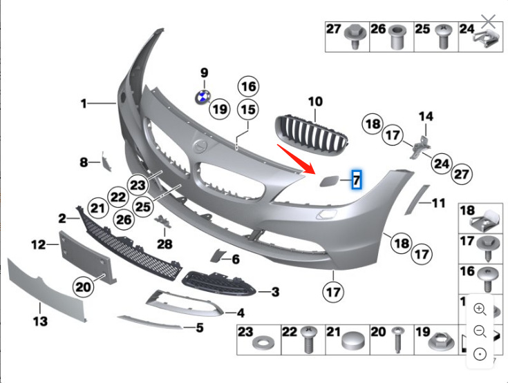 51117231079/51117231080 适用于宝马Z4 E89 大灯喷水盖底漆-阿里巴巴