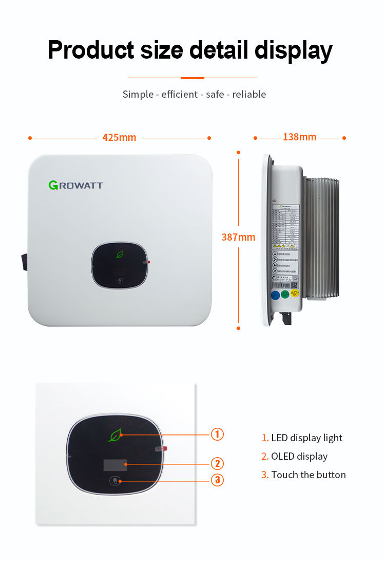 Growatt 10KW On Grid Solar Inverter Price & Datasheet