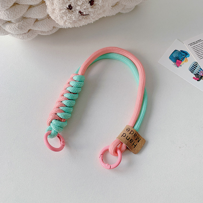 拼色打结手机挂绳创意短款编织相机挂绳手机壳钥匙圈可拆防丢吊绳-阿里巴巴