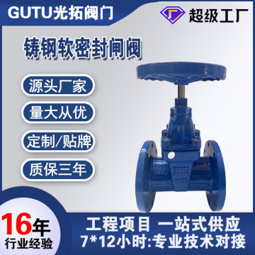 铸钢软密封闸阀Z45X-16C WCB铸钢法兰闸阀DN100规格齐全-阿里巴巴
