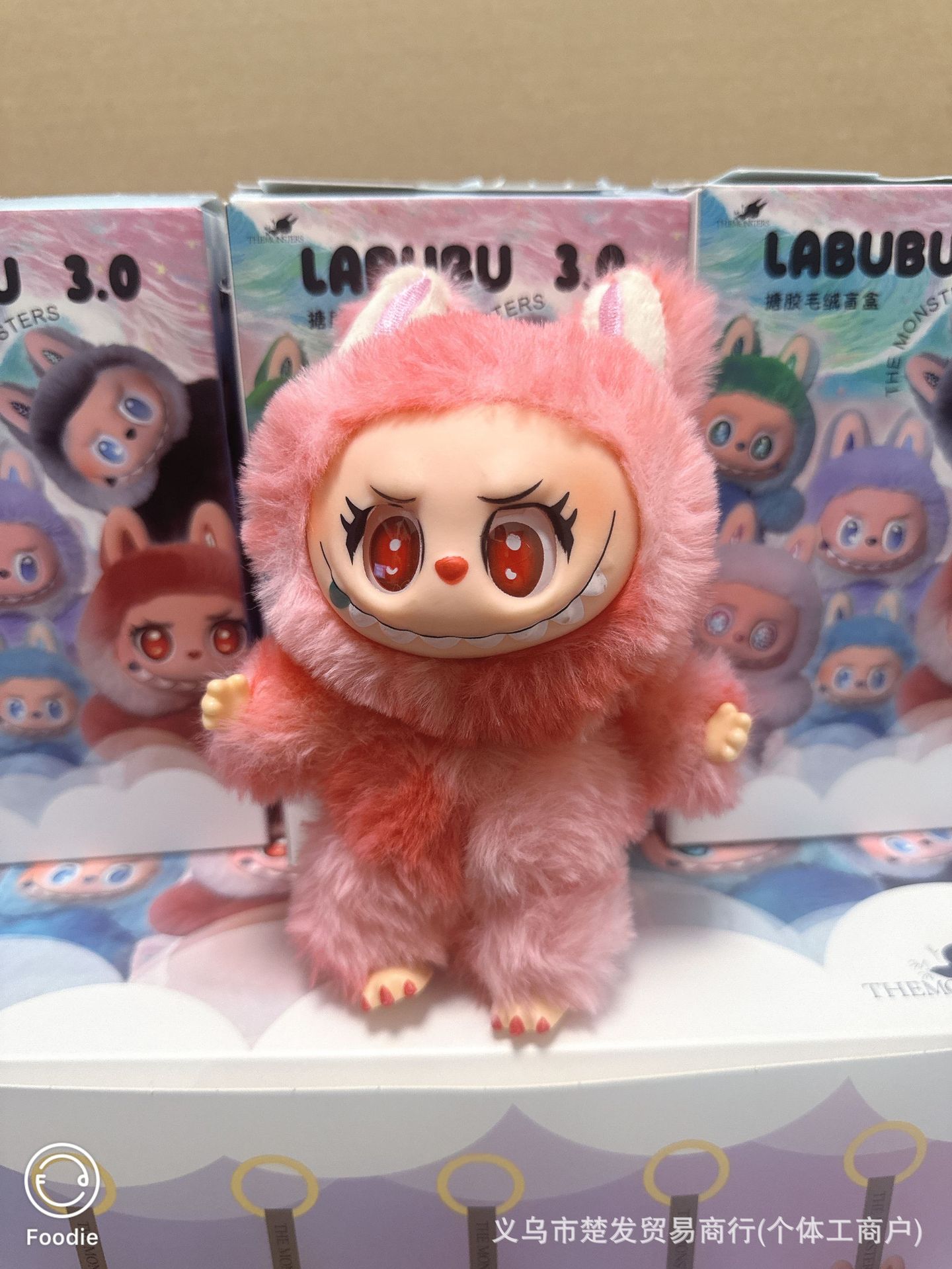 LABUBU 拉布布3.0 祖国版马卡龙泡泡系列趣味盲盒搪胶脸毛绒公仔-阿里巴巴