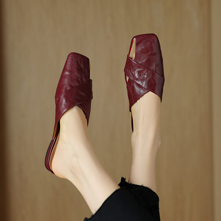 CHIKO Kenia Square Toe Block Heels Clogs/Mules Shoes
