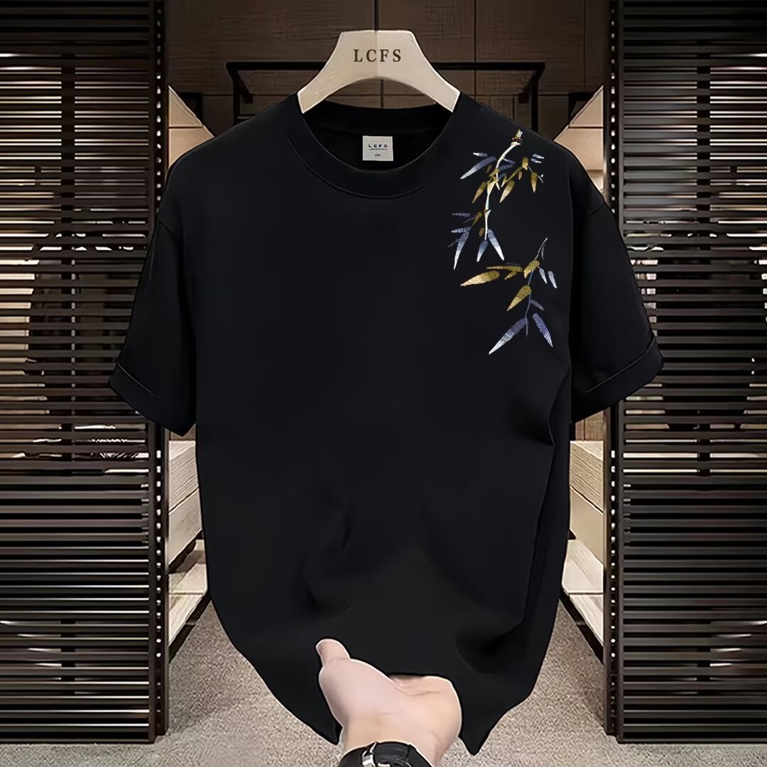 2024 New American Style Duffy Handsome Trendy Printed Short-Sleeved T ...