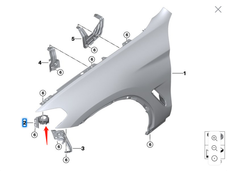 41357475795/41357475796 适用于宝马X3 G01 前叶子板支架-阿里巴巴