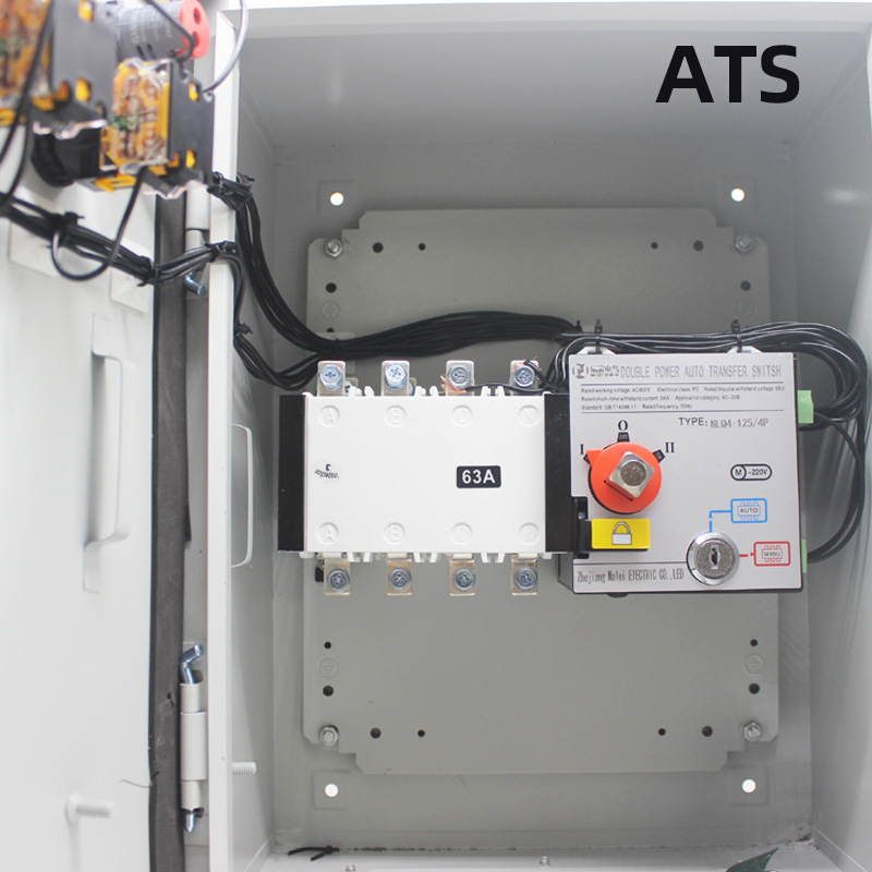 ATS双电源自动转换开关配电箱 4P 160A 250A 100A 自动切换成套柜-阿里巴巴