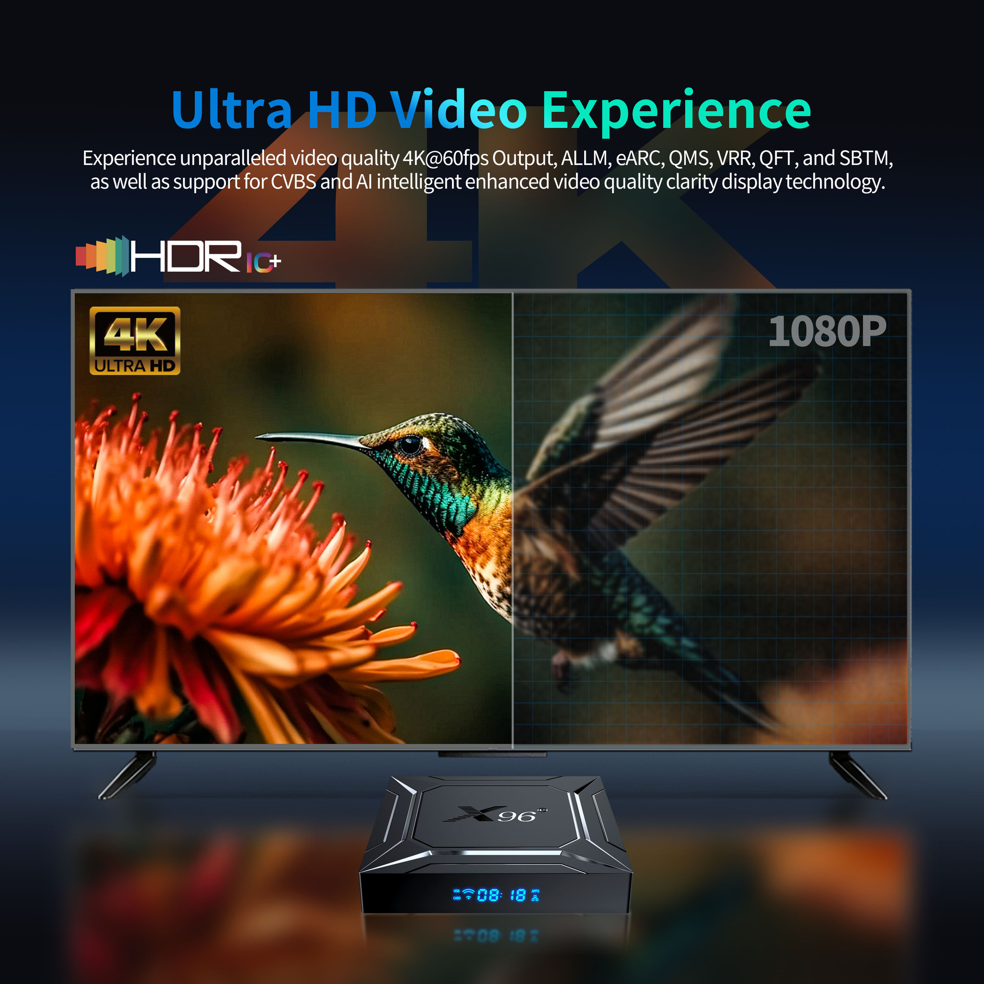 千兆X96M200网络播放器S905X5M外贸安卓14tv box跨境电视机顶盒-阿里巴巴