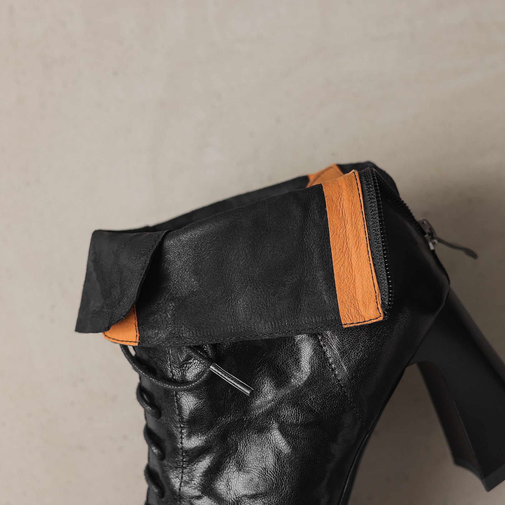 CHIKO Aethwy Pointy Toe Chunky Heels Ankle Boots