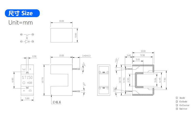 BL-ZOS-T1306-02 对射式光电开关p1211 复印机槽型光耦开关-阿里巴巴