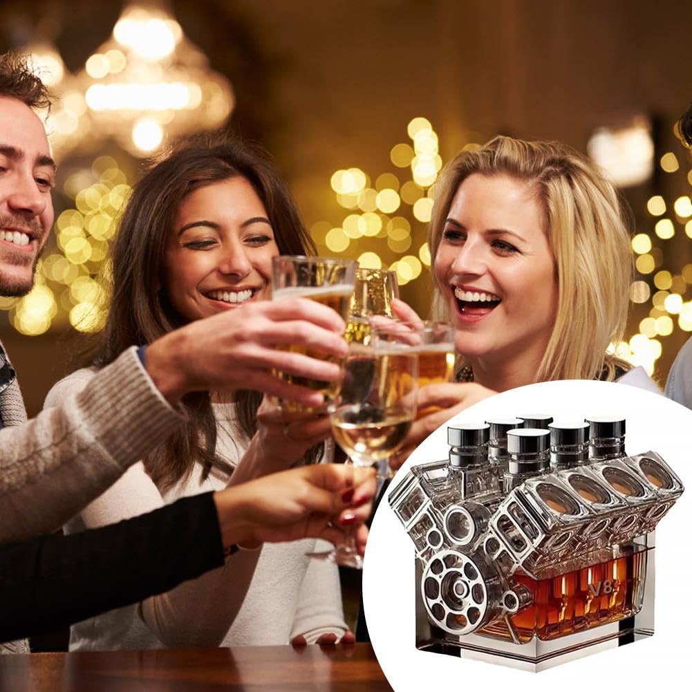 现货亚马逊新品V8 Engines Shape Alcohol Decanter Bottle现货-阿里巴巴
