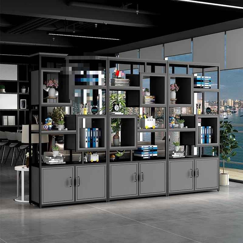 Partition Storage Rack Bookshelf Floor Industrial Style Living Room ...