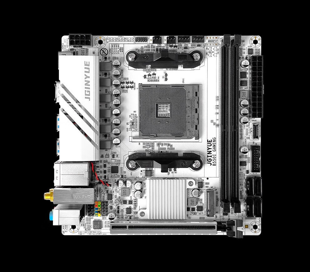 精粤B550i GAMING主板itx迷你AM4锐龙4代5代游戏电脑主板DDR4-阿里巴巴