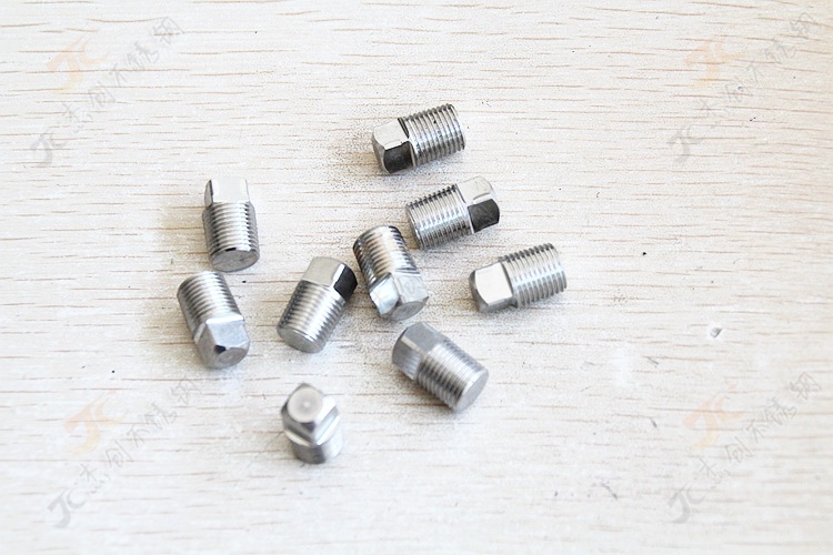 304/316外四方实心堵头 PT/NPT1/4 3/8 1/2 3/4 1寸丝堵油塞高压-阿里巴巴