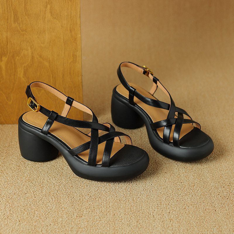 CHIKO Mercy Open Toe Block Heels Platforms Sandals
