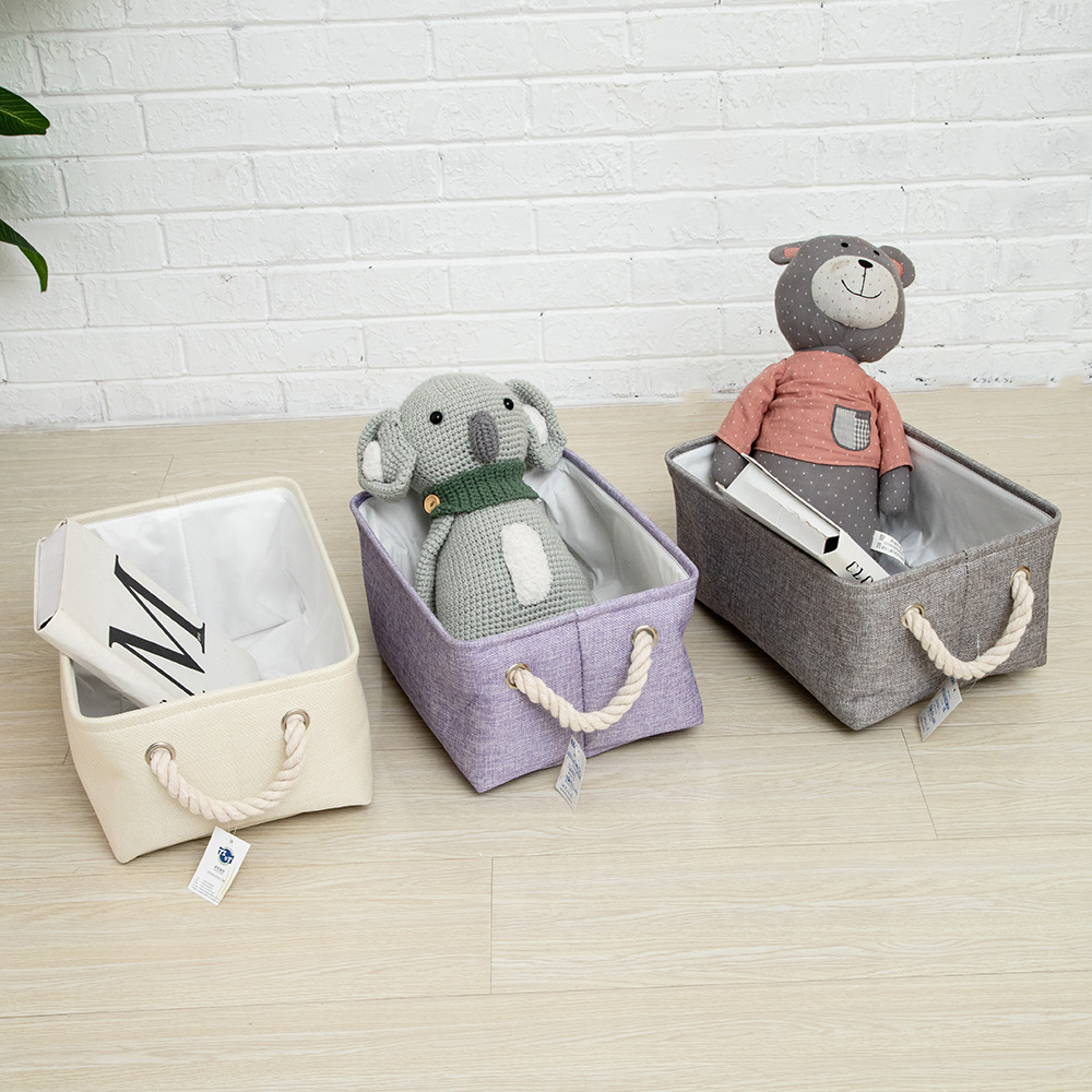 简约收纳箱布艺可折叠收纳盒收纳筐桌面杂物整理箱宿舍储物盒子-阿里巴巴