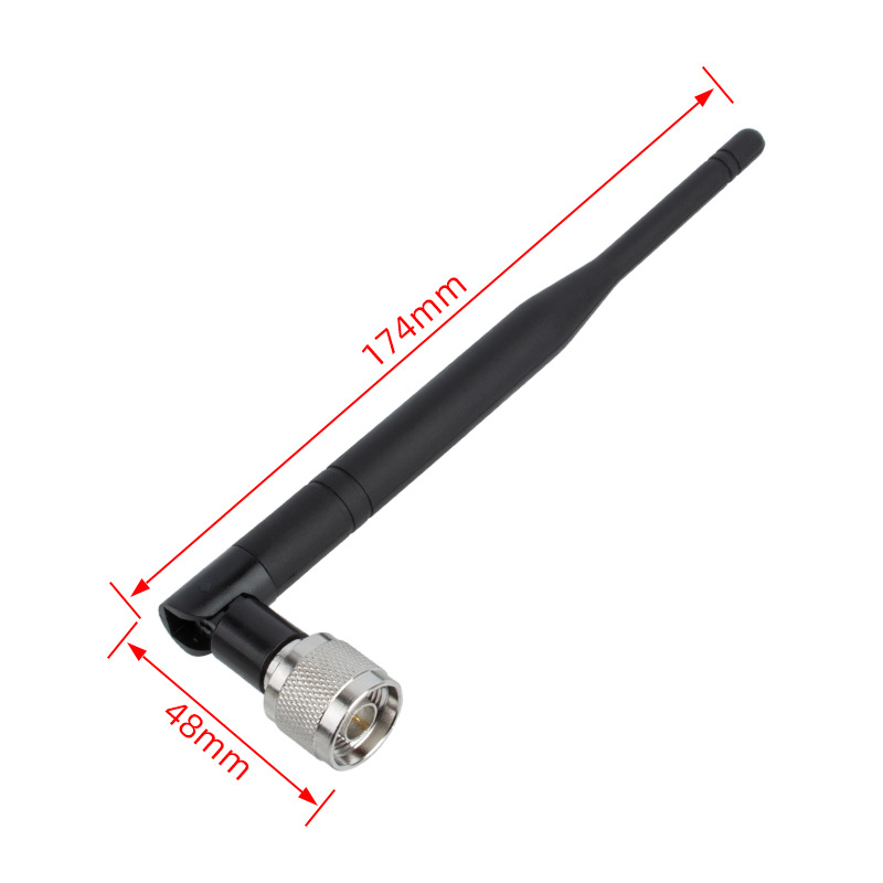 2.4G/WIFI天线 全向高增益模块外置胶棒折叠天线 N公头内针天线-阿里巴巴