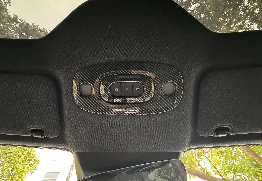 适用于 24款小米SU7 前阅读灯改装 碳纤纹/烤漆装饰贴 ABS材质-阿里巴巴