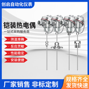 K型热电偶温度模块铠装温度变送器WRNK-131/231/336温度传感器热-阿里巴巴