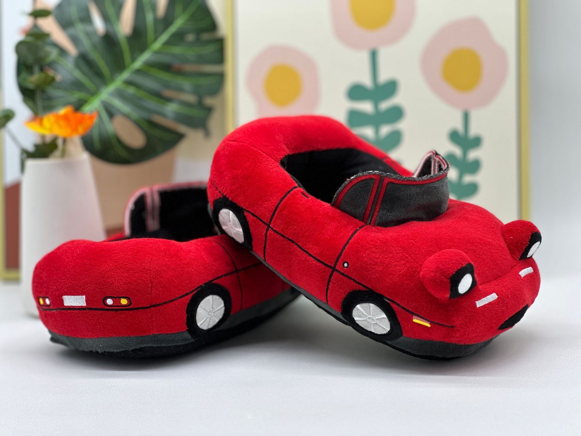 跨境新款Miata Slipper Plush马自达跑车毛绒拖鞋 毛绒玩具公仔-阿里巴巴