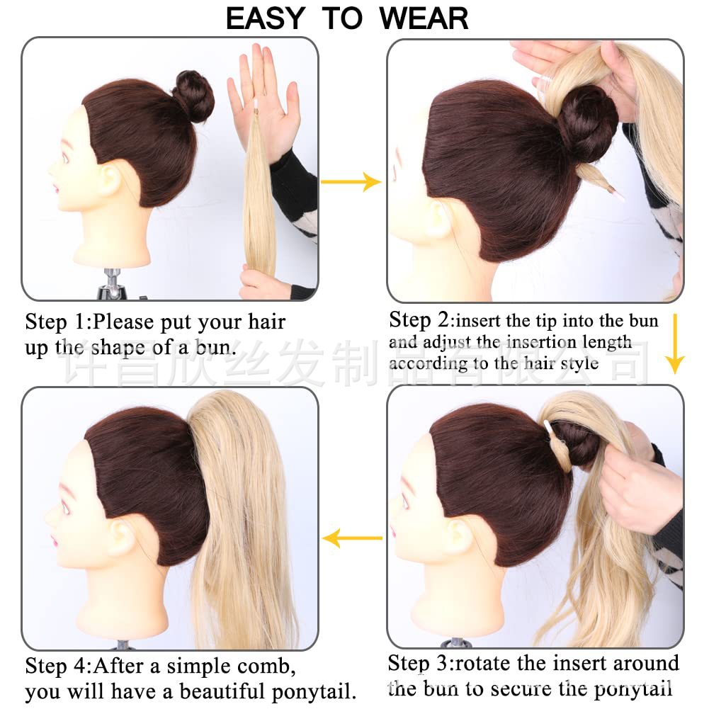 跨境新品化纤假发 32inflexible wrap around ponytail棒棒发马尾-阿里巴巴