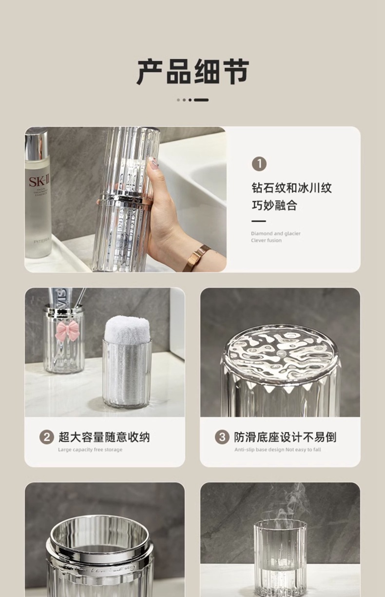 bydoll轻奢旅行洗漱杯牙刷牙膏牙杯收纳盒便携式牙具杯牙筒漱口杯-阿里巴巴