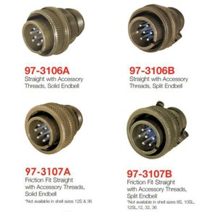 97-3106A-16S-9S /P 4芯航空插头 -Amphenol安费诺连接器-阿里巴巴
