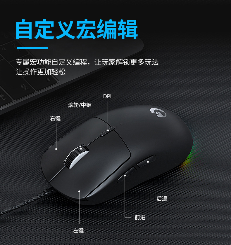 批发淘宝拼多多狗屁王GPW-Y有线鼠标电竞游戏英雄联盟RGB吃鸡CS宏-阿里巴巴