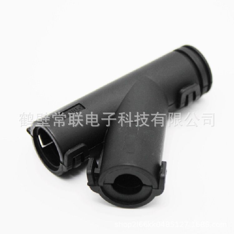 国产管卡9817303 Y型扎扣 汽车线束波纹管卡扣三通 胶壳塑料件-阿里巴巴
