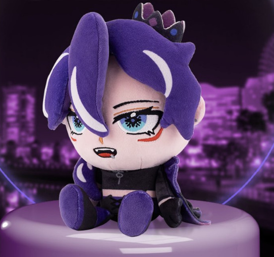 跨境新品 RiiKami Plush 游戏周边紫发女孩毛绒玩偶公仔-阿里巴巴